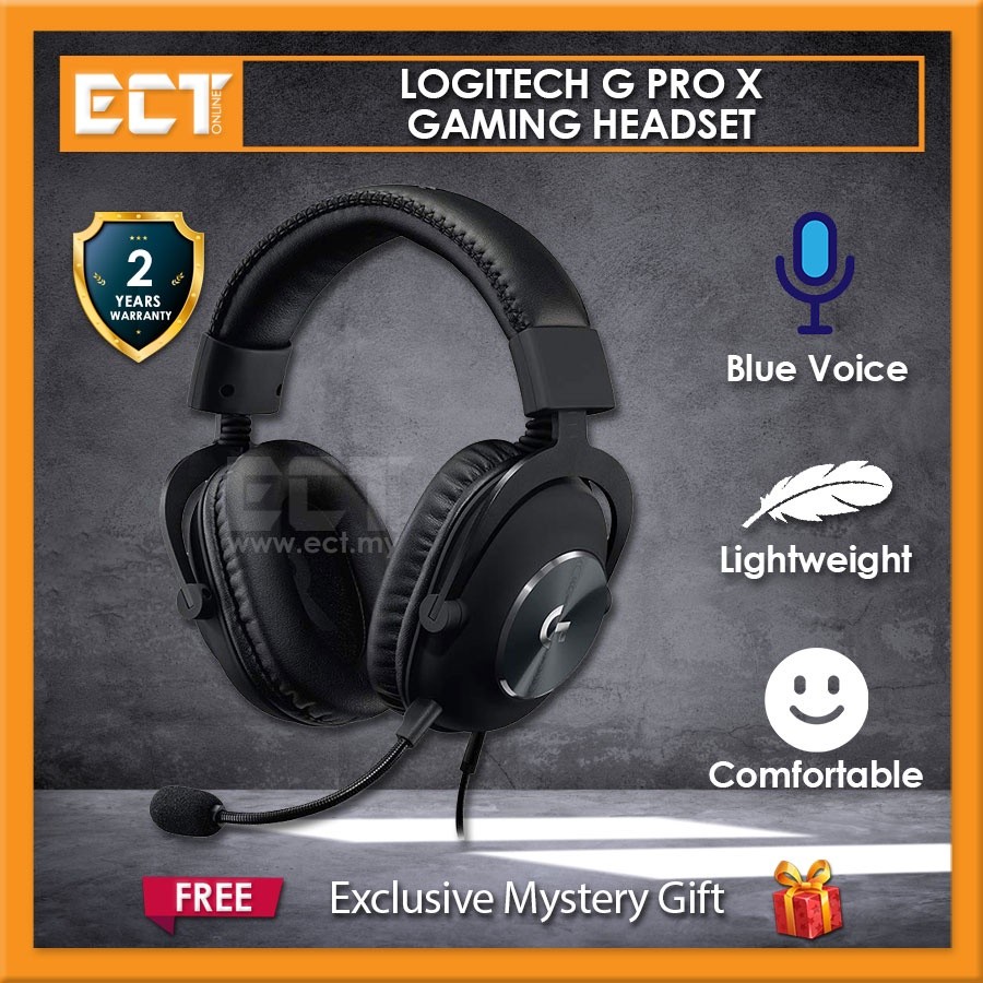 Logitech G Pro X Hypersonic Gaming Headset with Blue Voice (981-000820 ...