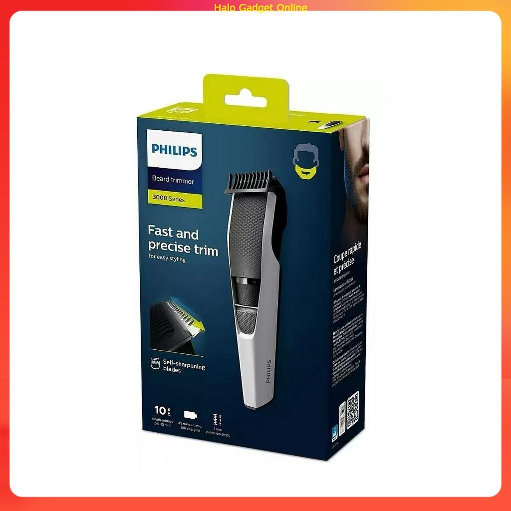 100%Original Philips Beardtrimmer series 3000 Beard trimmer BT3206/14 ...