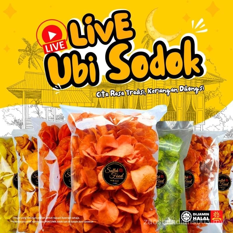 LIVE UBI SODOK COMBO Kerepek Ubi Variasi Kerepek Ubi 400g - 450g ...