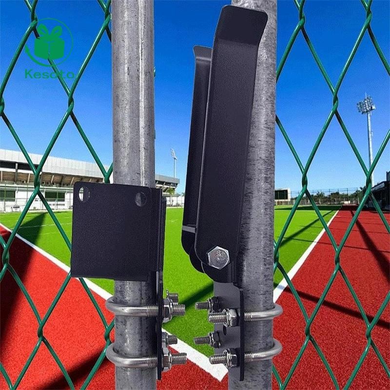 Kesoto Chain Link Fence Lock Double Gate Latch Steel without The Need ...
