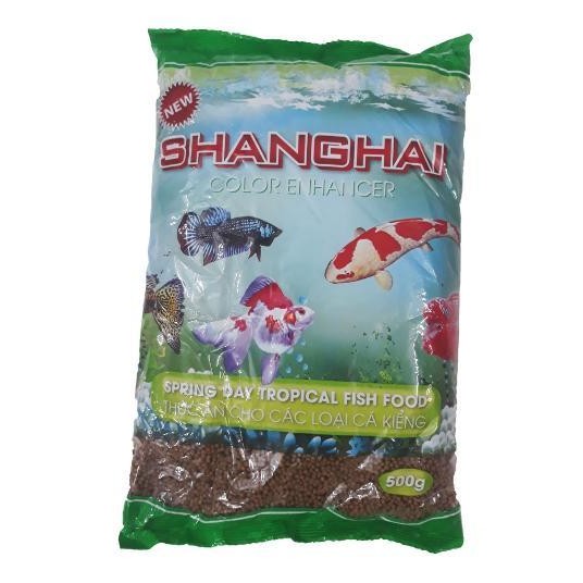 500g Shanghai Fish Food Small Grains 500g Three Tail Fish Bran Guppy ...