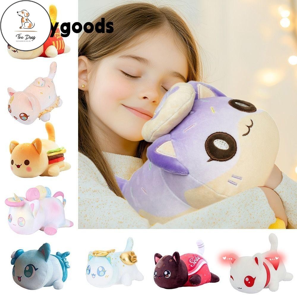 DC Meemeow Aphmau Plush Toy, Donut Burger Stuffed Soft Meows Cats Doll ...