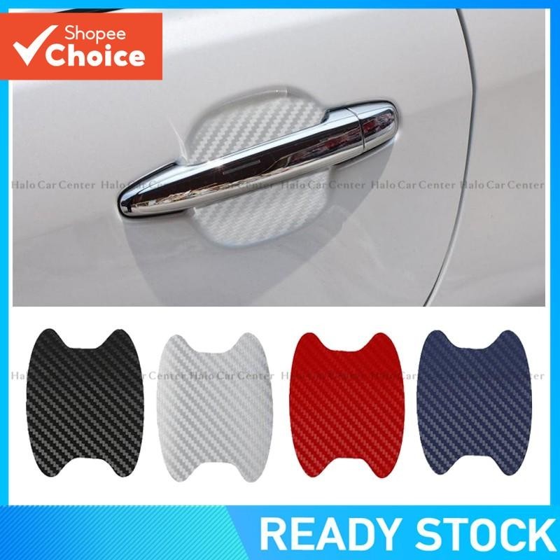 1pc Universal Carbon Fiber Auto Car Door Handle Stickers Car Handle ...