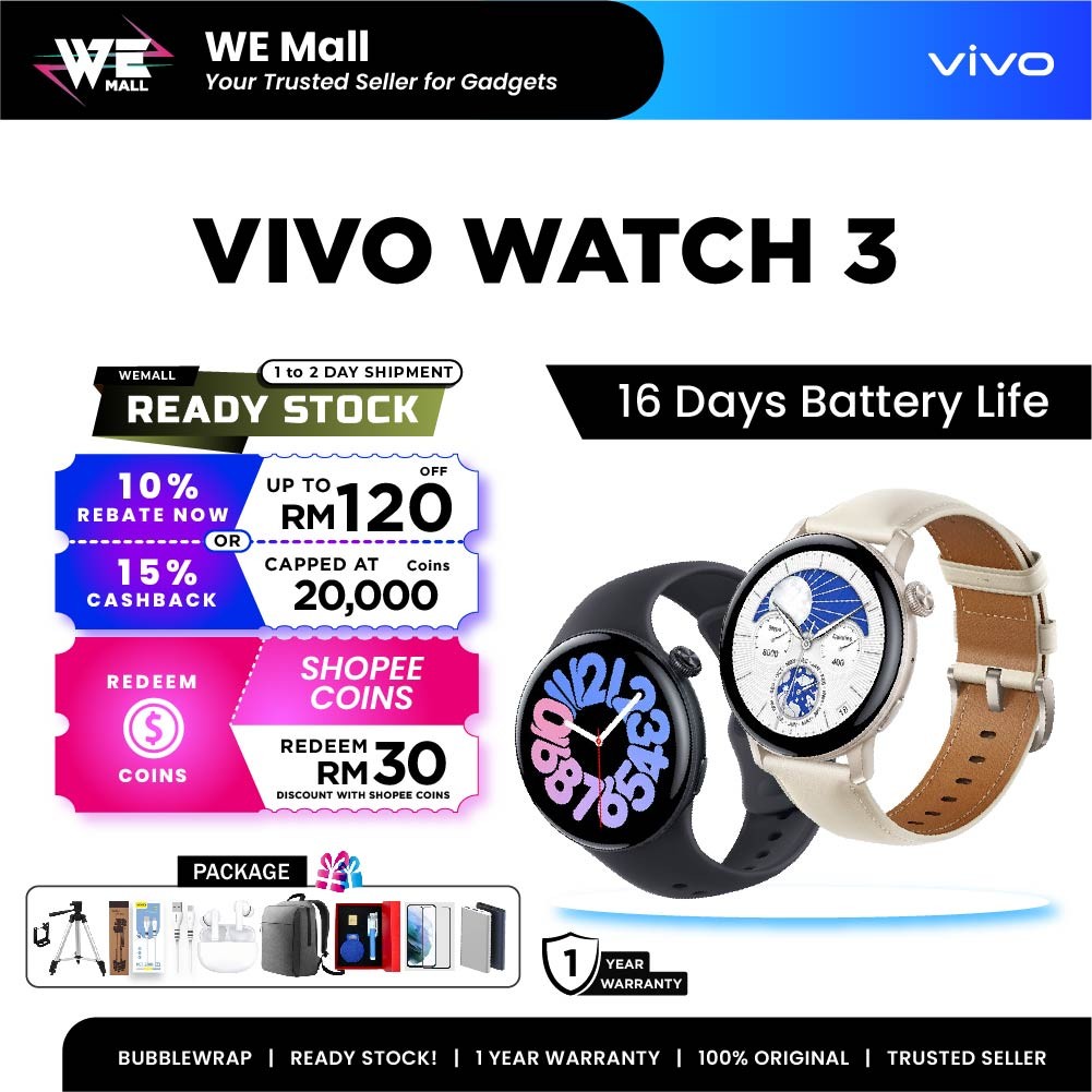 VIVO Watch 3 - Original VIVO Malaysia | Shopee Malaysia