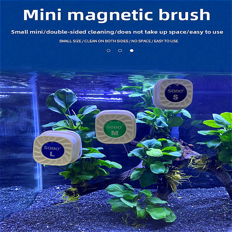 Aquarium cleaning tools mini magnetic fish tank brush magnetic algae ...