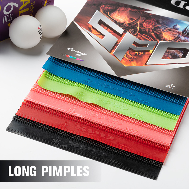 SPD Super Long Pips Table Tennis Rubber (OX) - Colorful, Extra-Long ...