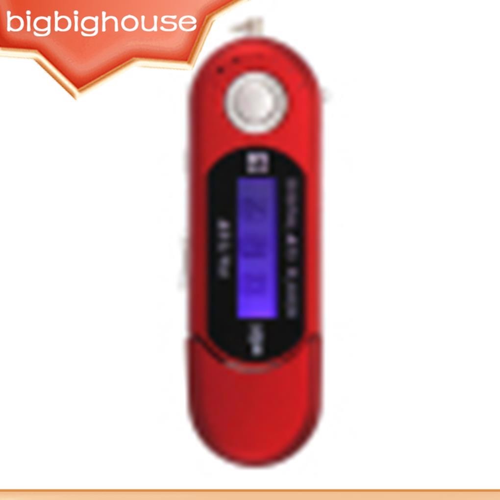 【Biho】2 in 1 Mini MP3 Player Lossless Sound Small Flash Drive LCD Music ...