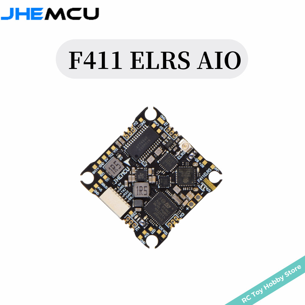 JHEMCU F411ELRS AIO Flight Controller ICM42688-P OSD BLHELI_S 1-2S 12A ...