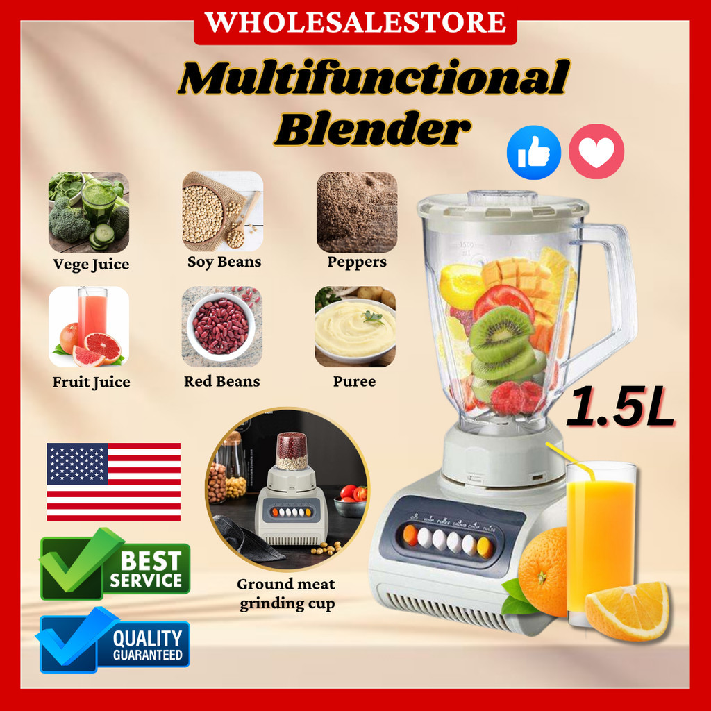 1.5L Multifunctional Blender High Power Pressure Mixer Machine Heavy ...