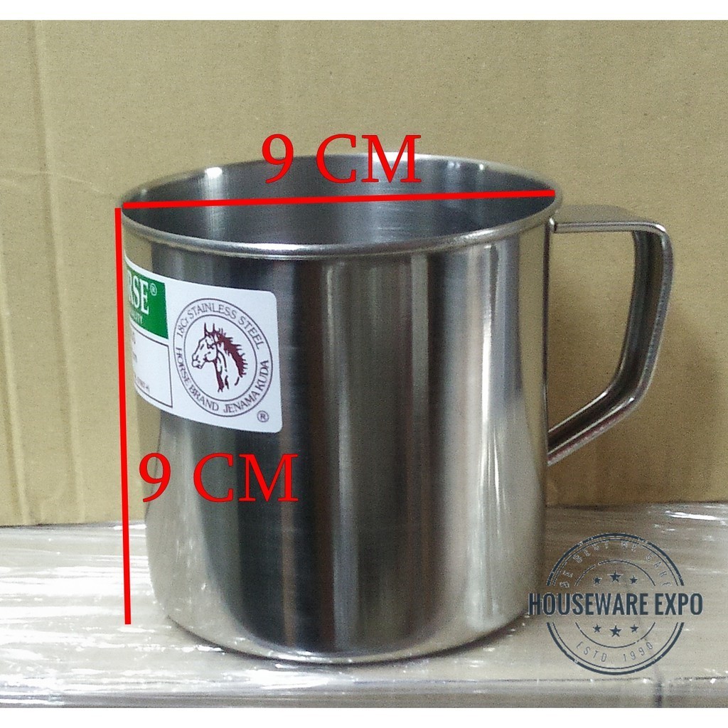 Stainless Steel Mug/Cup/Mug/Gelas stainless steel/cawan(Horse Brand ...