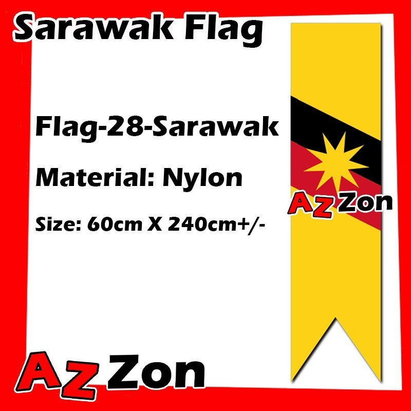 Sarawak Flag / Bendera / Negeri Bendera / State Flag / Jalur Gemilang ...