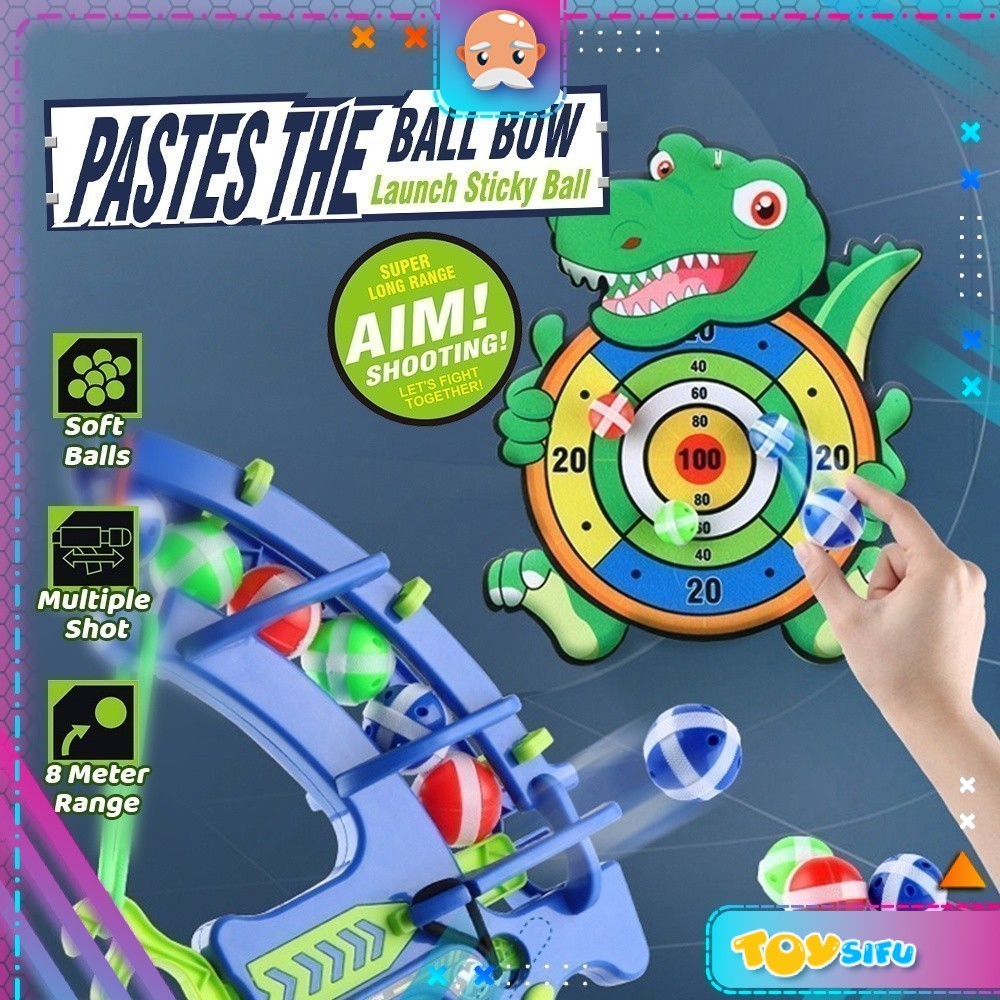 Paste the Ball Bow Launch Archery Board Sticky Ball Blaster Aim Target ...