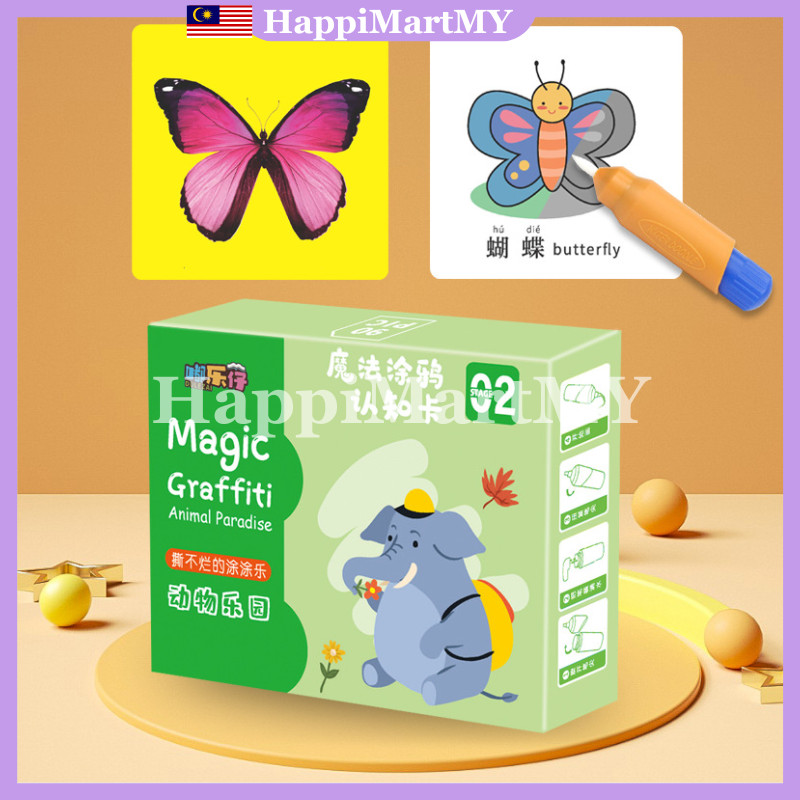 40PCS Reusable Drawing Book Coloring Book Toddler Early Educational ...