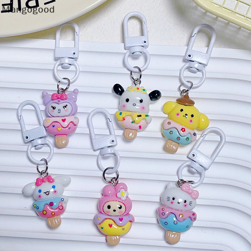 Mangogood Kawaii Anime Keyring Cartoon Ice Cream Keychain Cute Kuromi ...