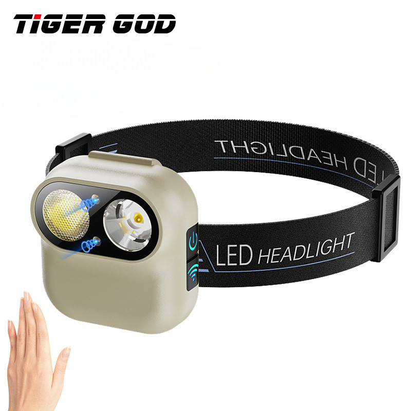 New Intelligent Induction Headlight LED Outdoor Head-Mounted Emergency ...
