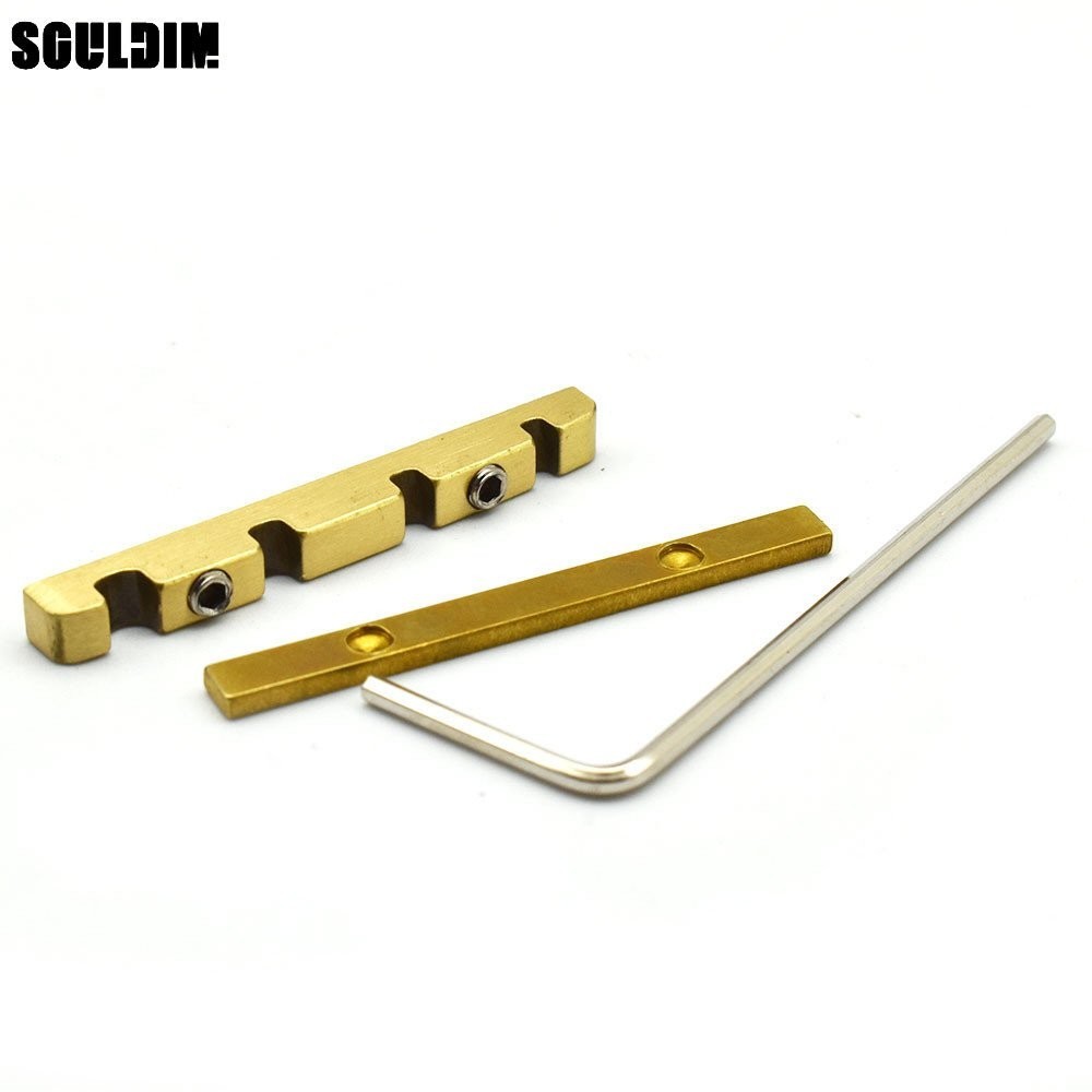 Laras Bell Brass Nut Guitar Brass Bridge Nut Split Regulation Nut ...