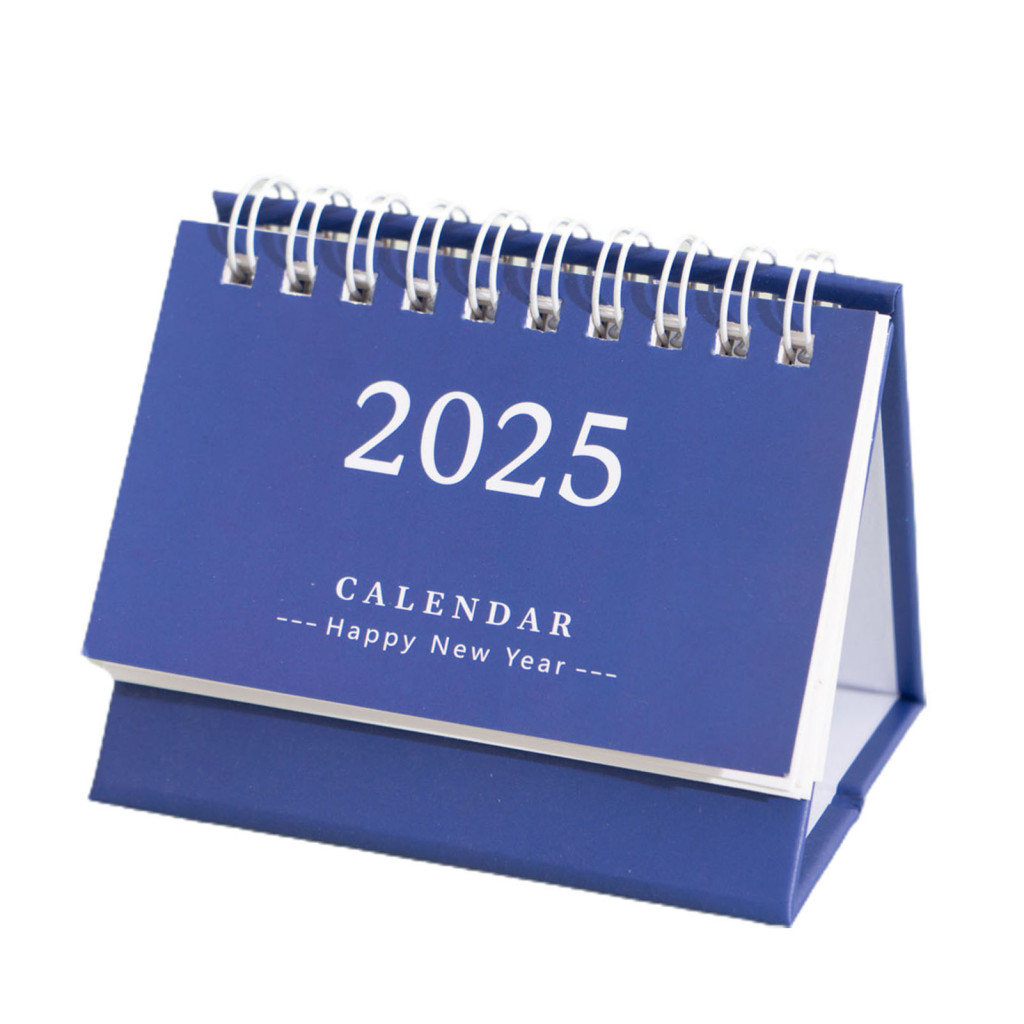 [MOONWHITE] Triangular Folding Desk Calendar Office Desk Calendar 2025 ...