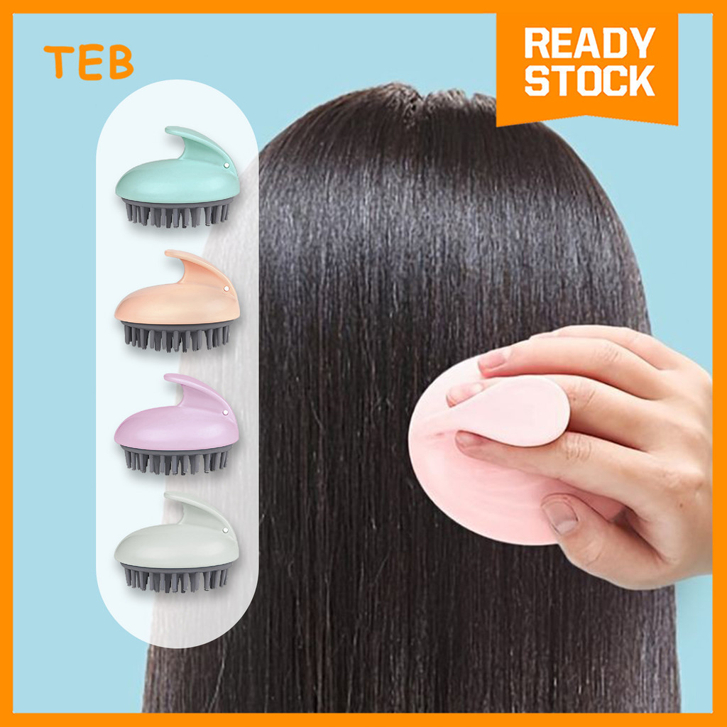 [TEB] 1 Piece Silicone Scalp Massager And Shampoo Brush Hair Comb For ...
