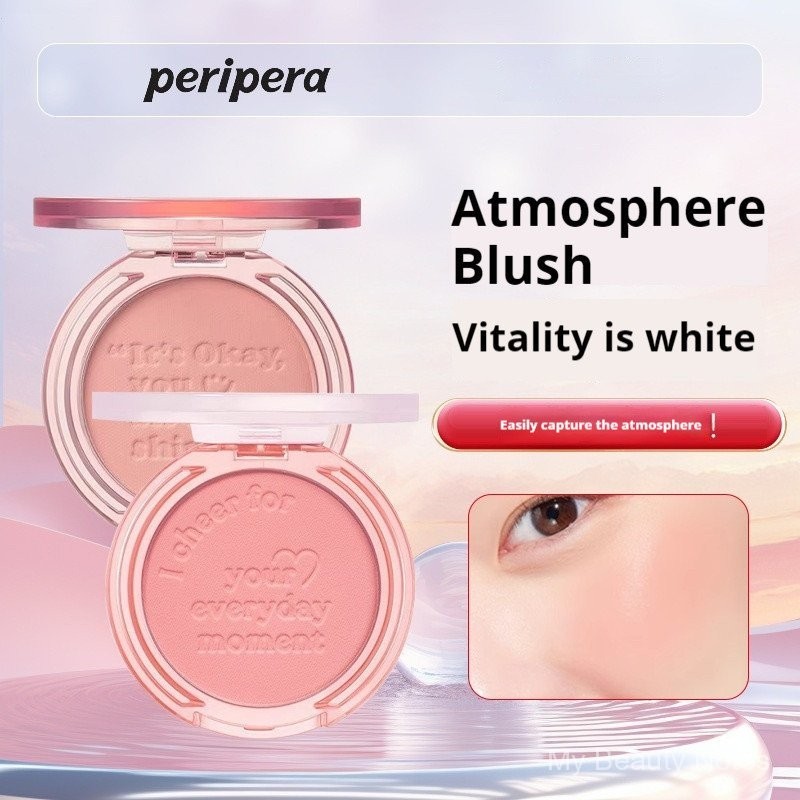 Peripera Sunny Powder Face Blusher Female Pink Tender Peach Monochrome ...