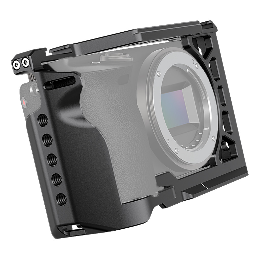 Camera Cage with Cold Shoe Mount 1/4 Inch & 3/8 Inch Threads Aluminum ...