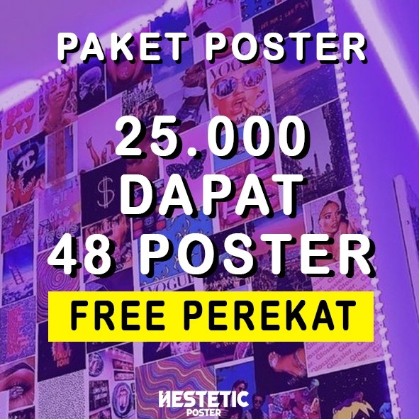 Aesthetic Wall Poster Contains 48 Posters | Shopee Malaysia