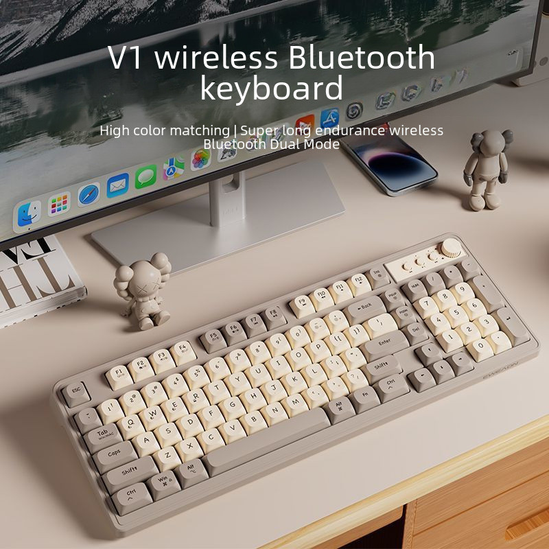 Forerunner V1 Bluetooth Wireless Keyboard Mouse Mechanical Feeling Mute ... Forerunner V1 Bluetooth Wireless Keyboard Mouse Mechanical Feeling Mute ...