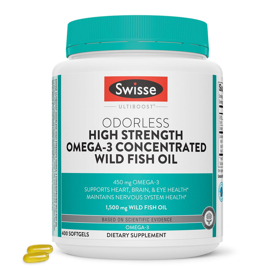 Swisse Wild Fish Oil Omega 3 1500mg – 400 Softgels – EPA & DHA ...