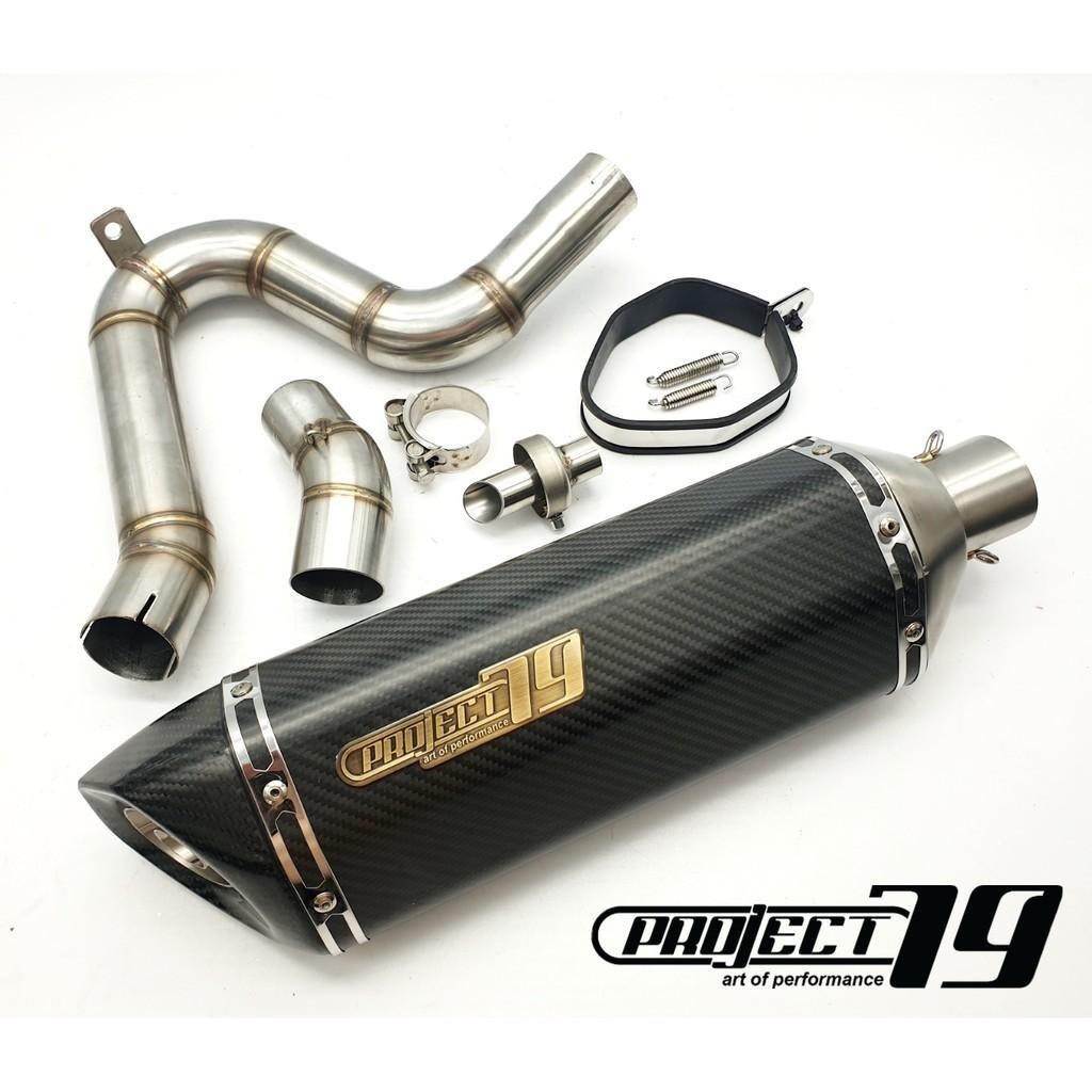 Exhaust Project79 Benelli LEONCINO 500 Slip on Piping Muffler Stainless ...