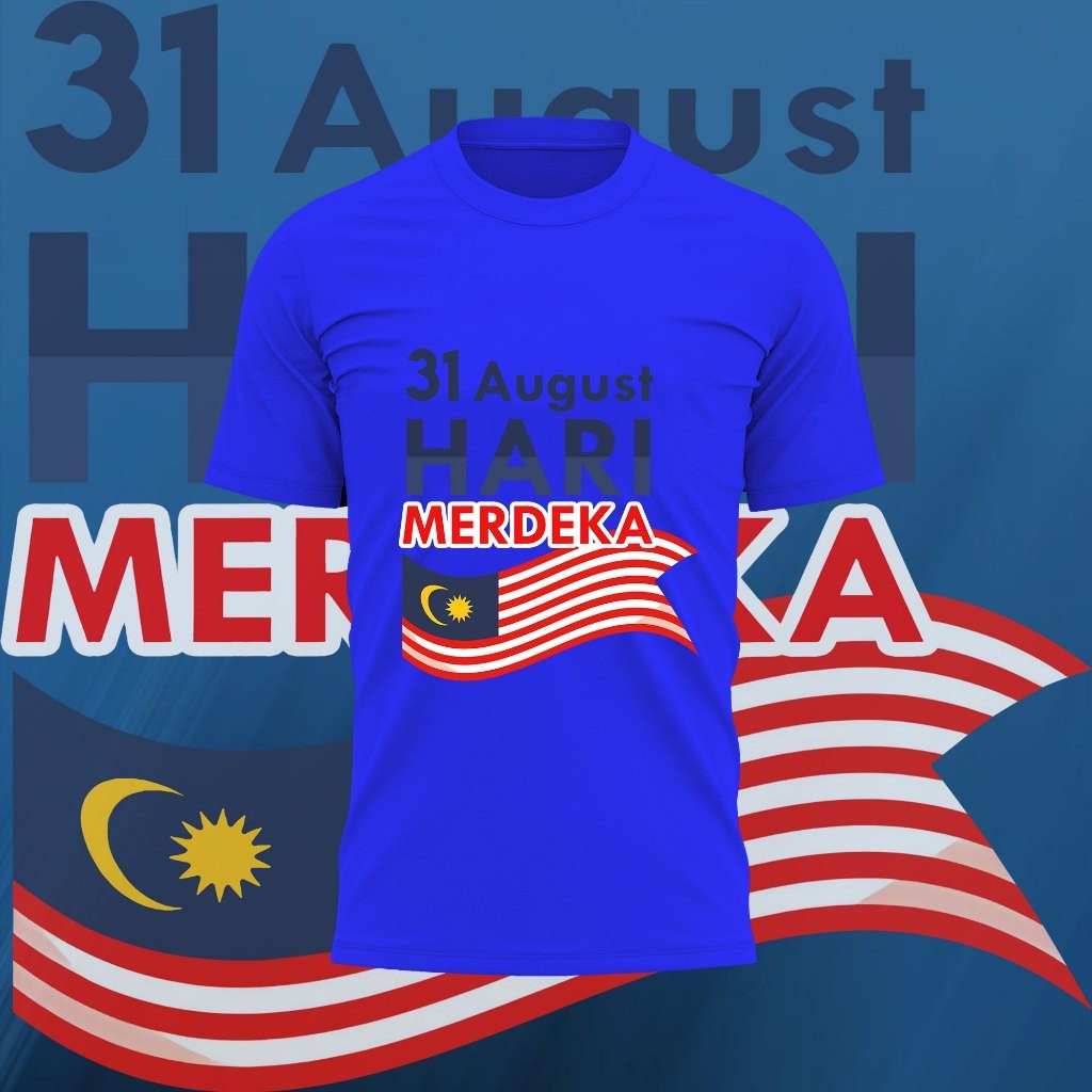 2024 Hari Merdeka T-shirt I Love Malaysia National Day Baju Merdeka ...