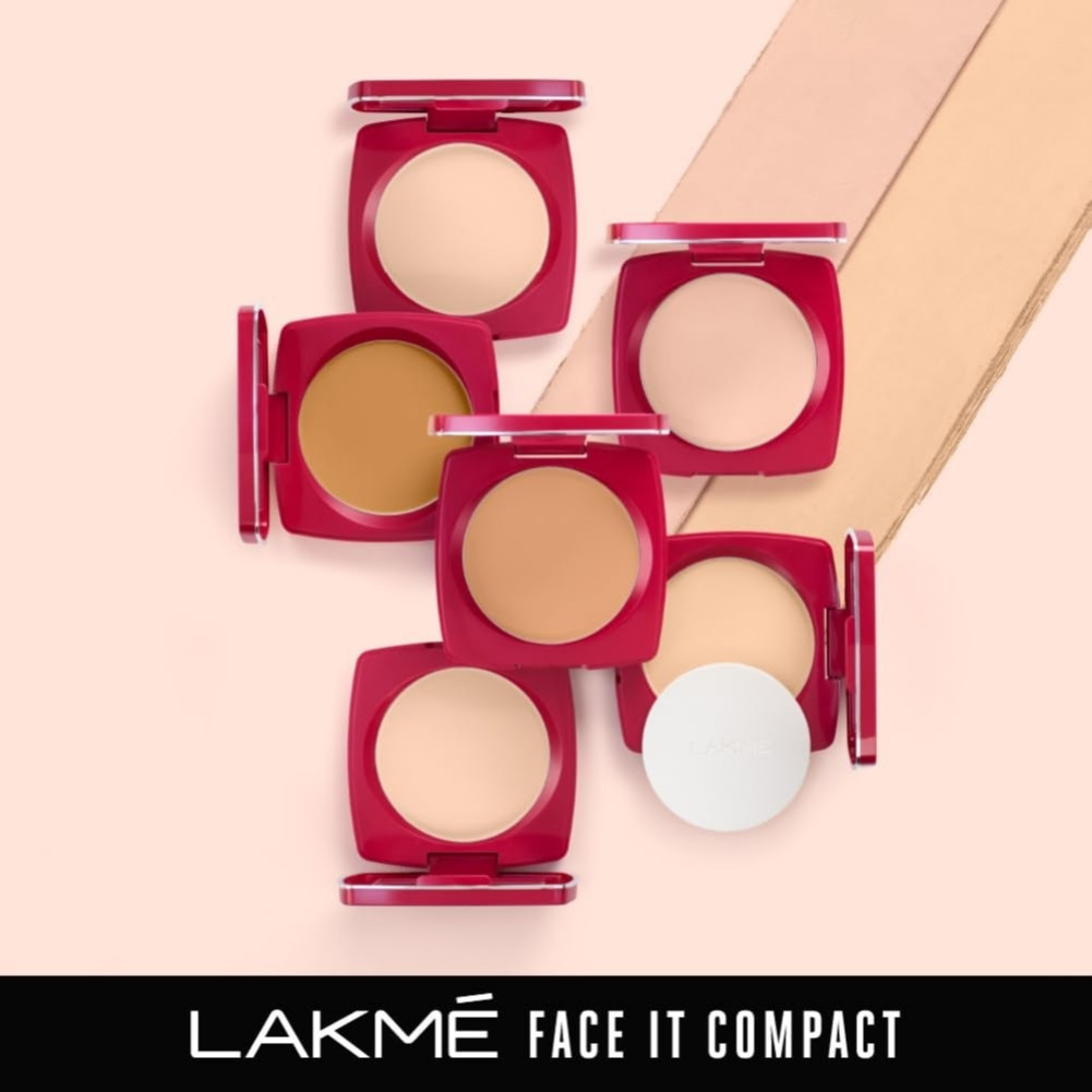 LAKMÉ Natural Finish Faceit Compact Powder For All Skins, All Shades ...