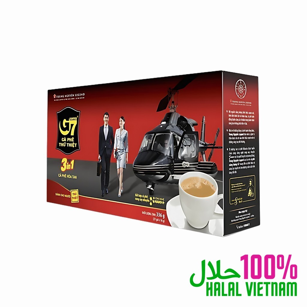 Trung Nguyen G7 3in1 boxed milk coffee 336g (21s x 16g) - 100% HALAL VIETNAM | Shopee Malaysia