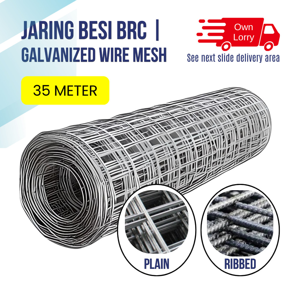 [Tukang] [Pdg Serai & Kulim Hi-Tech Park] Jaring BRC Gulung / Welded Wire Mesh Rolls / Concrete ...