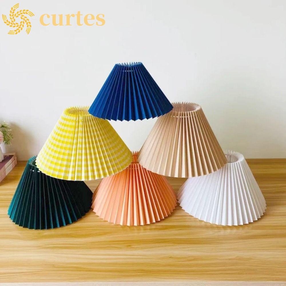 CURTES Table Lamp Cover, Minimalist Modern Pleated Lampshade, Ceiling ...