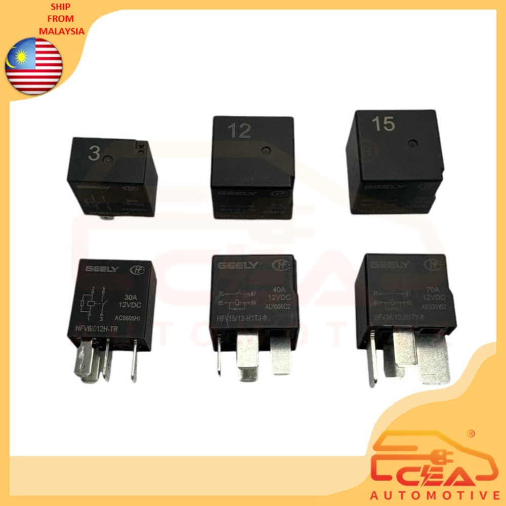 4 PIN 30A 40A 70A ORIGINAL GEELY PROTON GENUINE X50 X70 X90 S70 FUSE ...