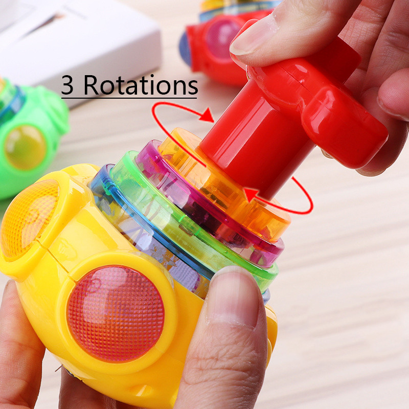 【Wholesale】10pcs LED Spinner Gyro Toy Luminous Gyroscope Flashing ...