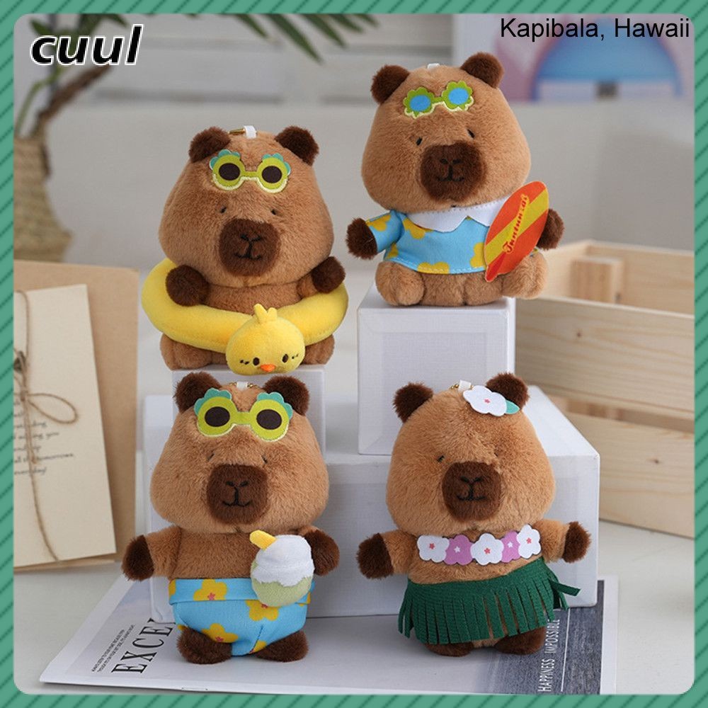 in stock Capybara Plush Toy Cartoon Cute Capybara Pendant Capy Guinea ...