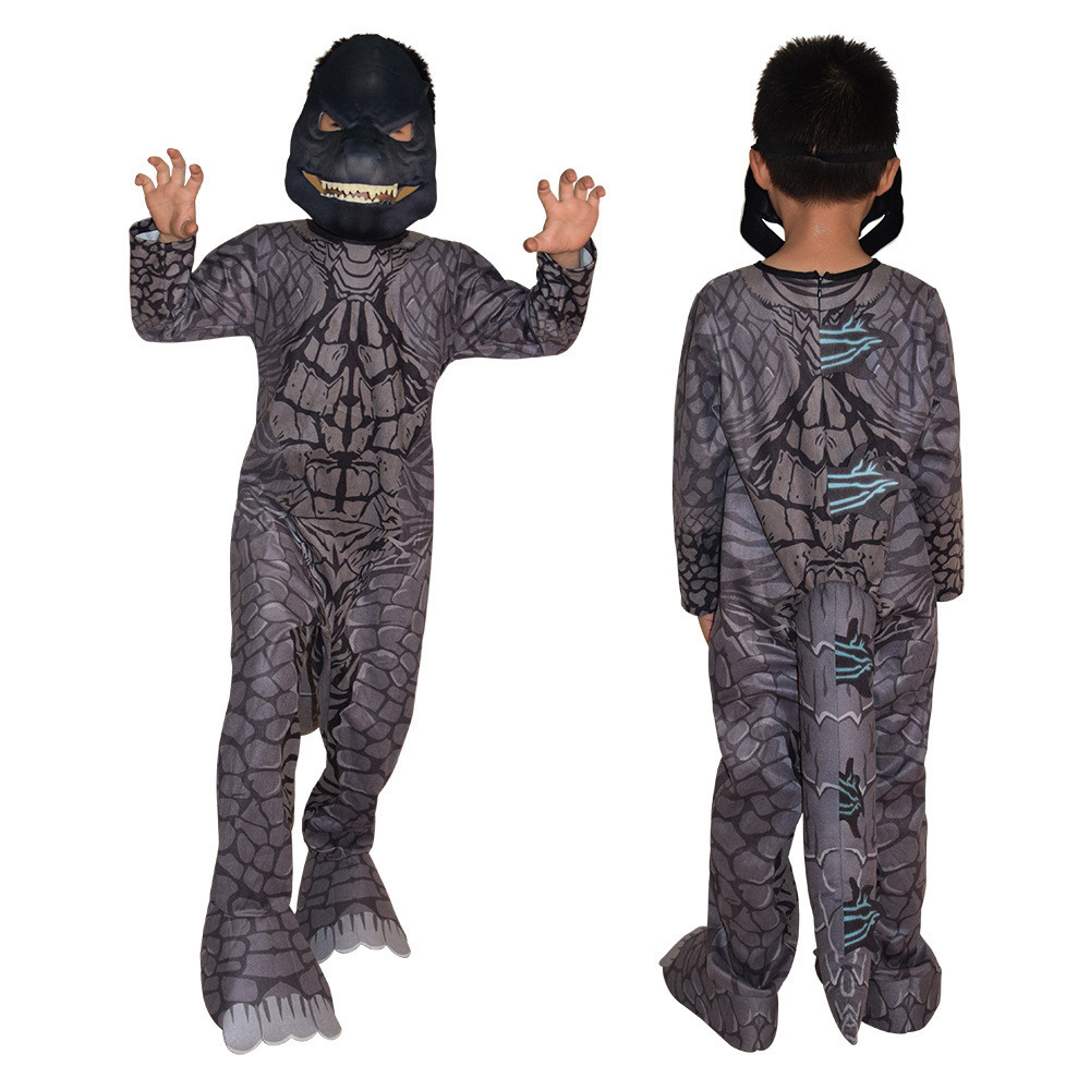 Halloween Godzilla Monster Costume cosplay Children One-Piece Clothes ...