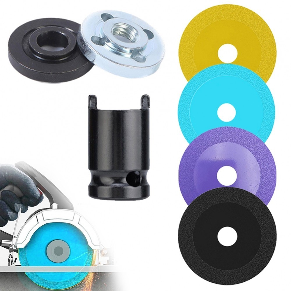 Glass Cutting Disc Socket Wrench 100mm Cutting Disc Grinding Wheel Set ...