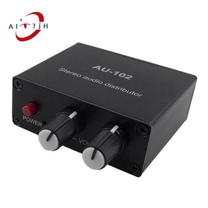 1 PCS Audio Distributor Stereo Audio Mixer 1 Input 2 Output Audio Mixer Multi-Channel Splitter ...