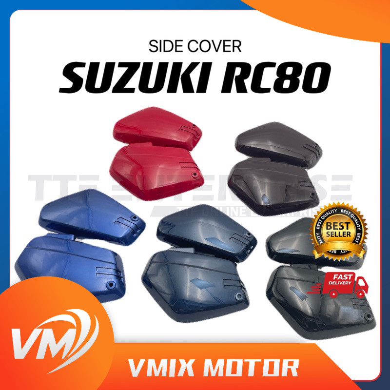 SUZUKI RC80 / RC80L / RC100 SIDE COVER ( R/L ) RC 80 L RC 100 KAVER ...