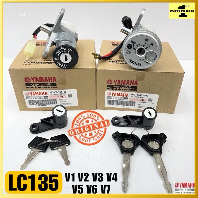 [100% ORI YAMAHA] LC135 V1 V2 V3 V4 V5 V6 V7 LC 135 MAIN SWITCH SET SUIS RUMAH KUNCI SET ...