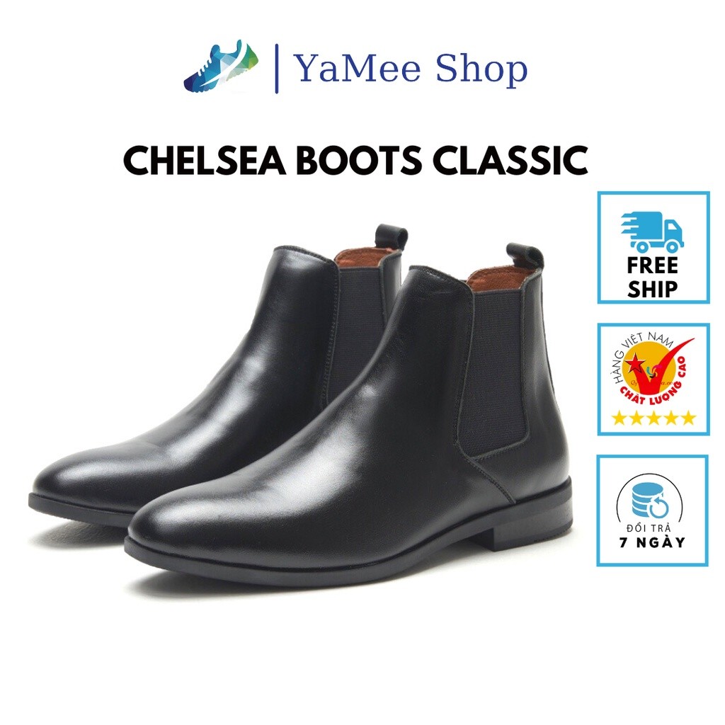 JE6 Men's Boots Chelsea Boots Classic with stitched sole (1 size back ...