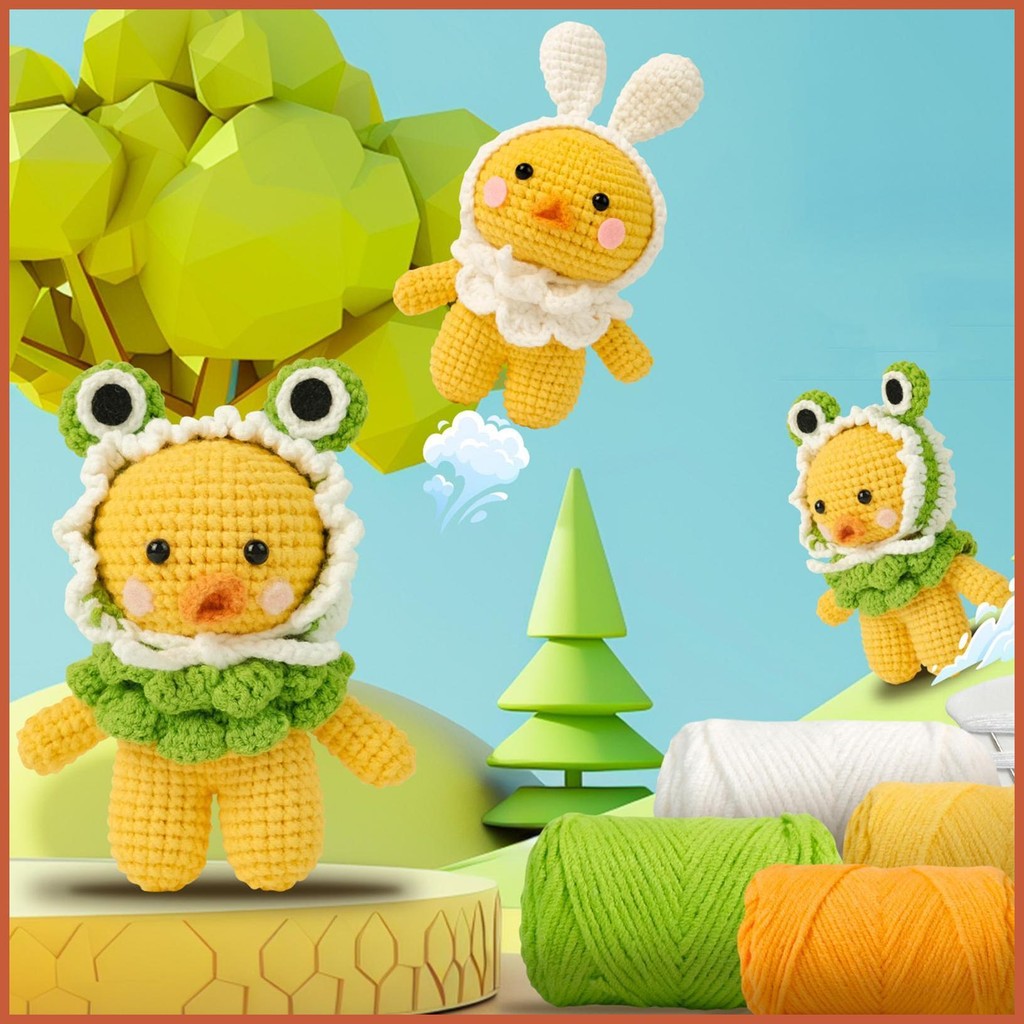 Crochet Animal Kit Duck Crochet Kit for Beginners Learn to Crochet Kit ...