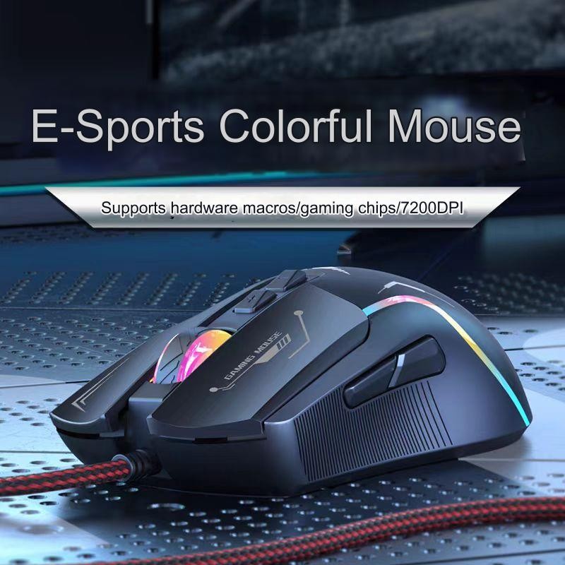 Wired/Wireless RGB Macro 7200DPI Gaming Mouse | Shopee Malaysia