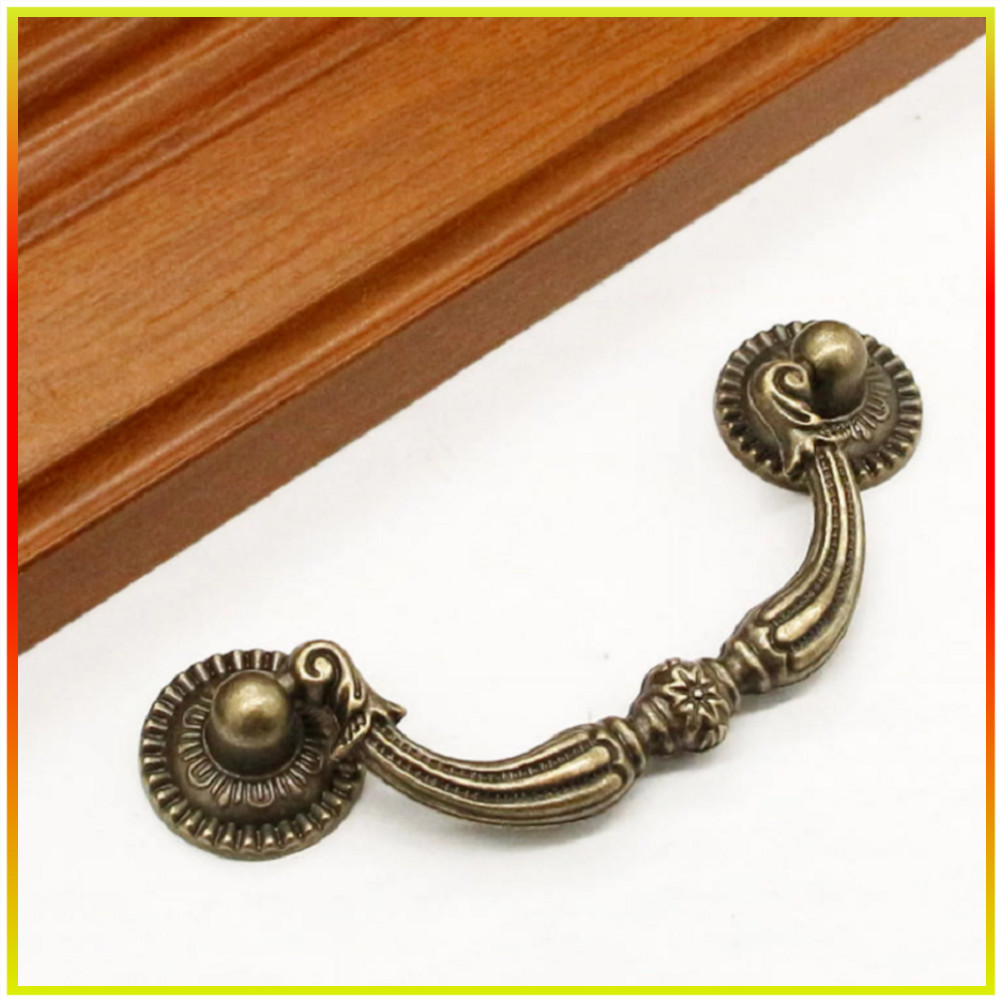 Bail Handle Drop Pulls Vintage Drop Bail Drawer Pulls Antique Bronze ...