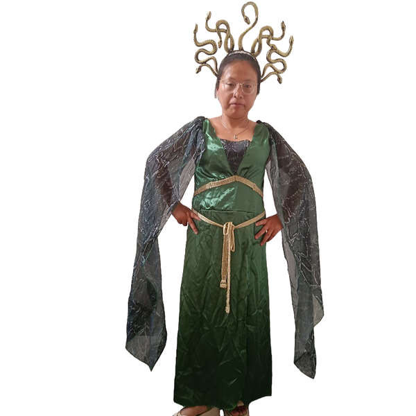 Cosplay Halloween kanak-kanakMedusa, Yunani kuno, mitologi, cerita ...