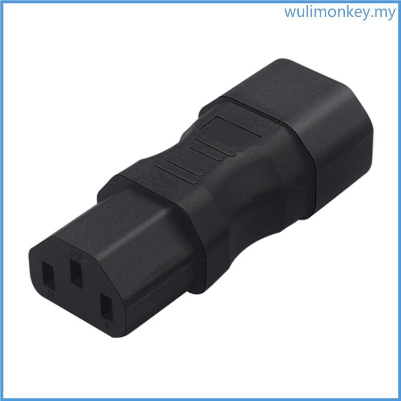 WU IEC320 C14 to C13 Cloverleafs Shape Male to Female Adapter 3Pin C14 Male Plugs to C13 Female ...