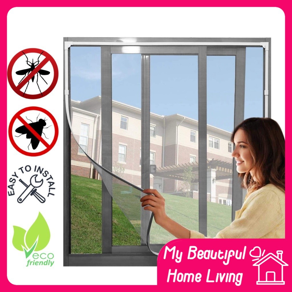 (SUPER TIGHT NETTING) MBHL XL Size Anti-Insect Fly Bug Mosquito Window ...