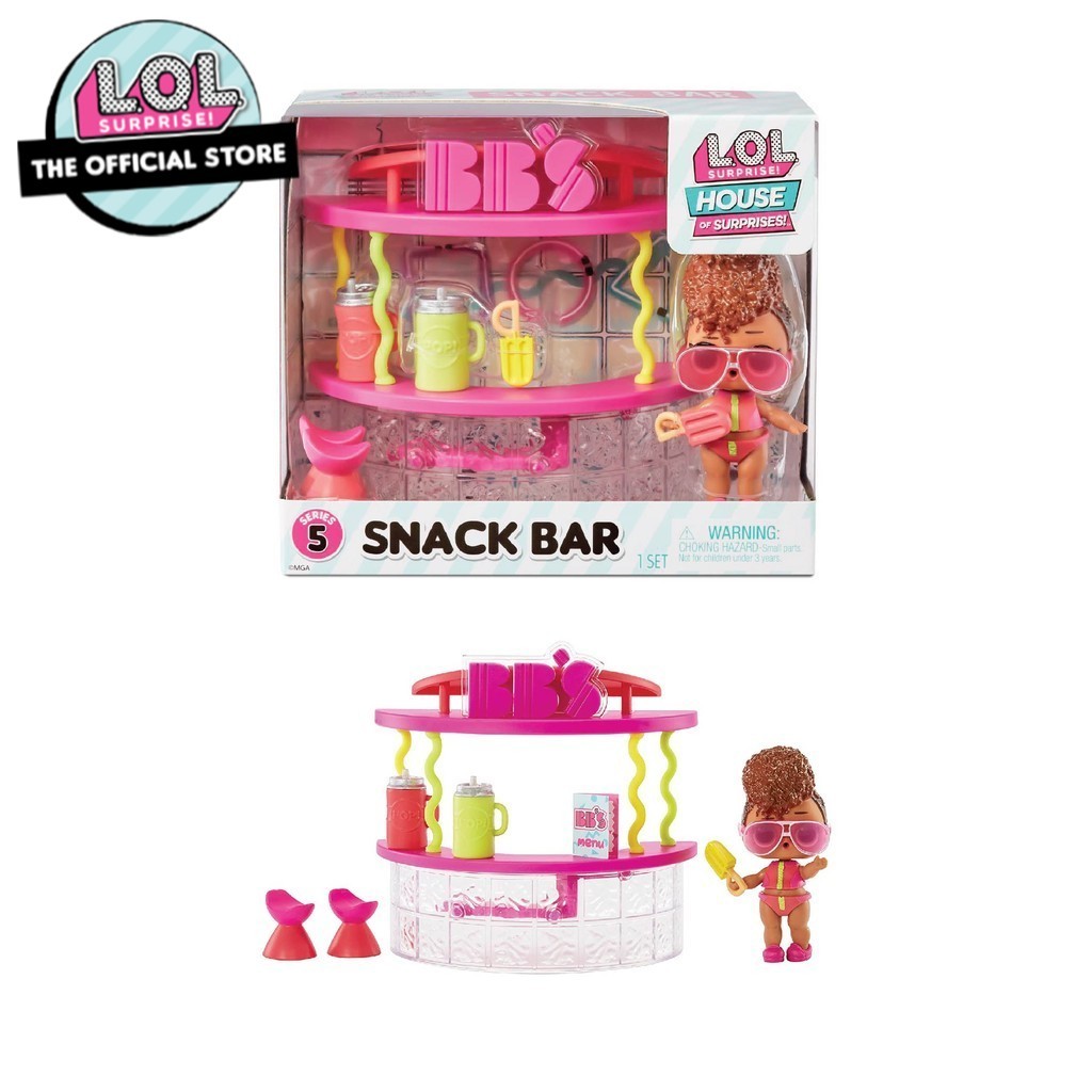 LOL Surprise House Of Surprises Snack Bar Playset with Doll Assortment ...