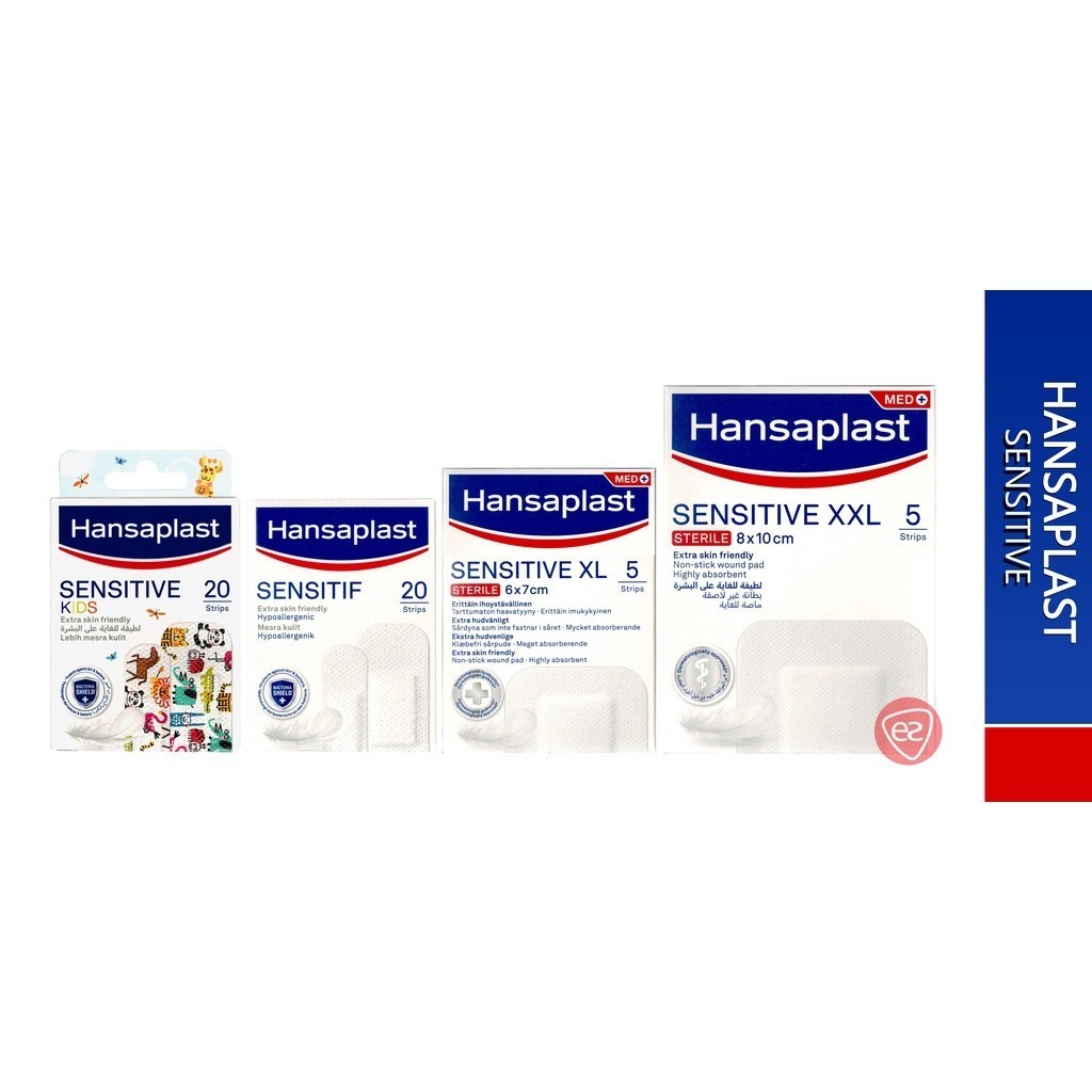 HANSAPLAST SENSITIVE WOUND PLASTER STRIPS ( SENSITIVE 20S/ SENSITIVE XL ...